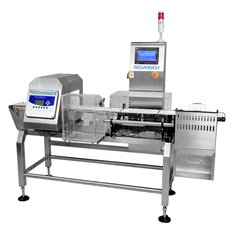 Cup noodle Check Weigher Metal Detector Combo Food Auto Weighing Metal ...