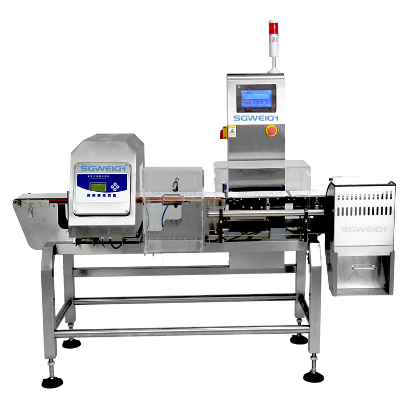 Inline Industrial Metal Detector and Checkweigher Combo with High ...